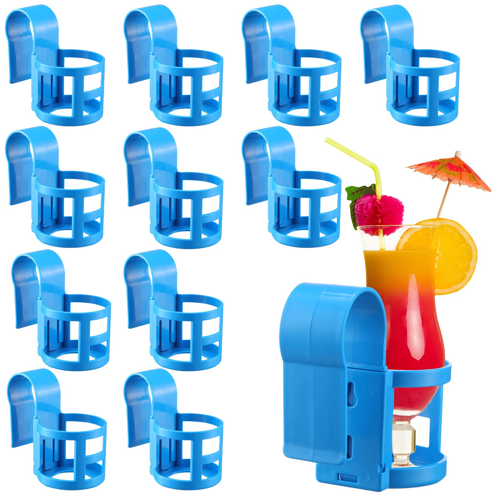 Amazon.com: 12 Pcs Poolside Cup Holders for Above Ground Pool Cup ...