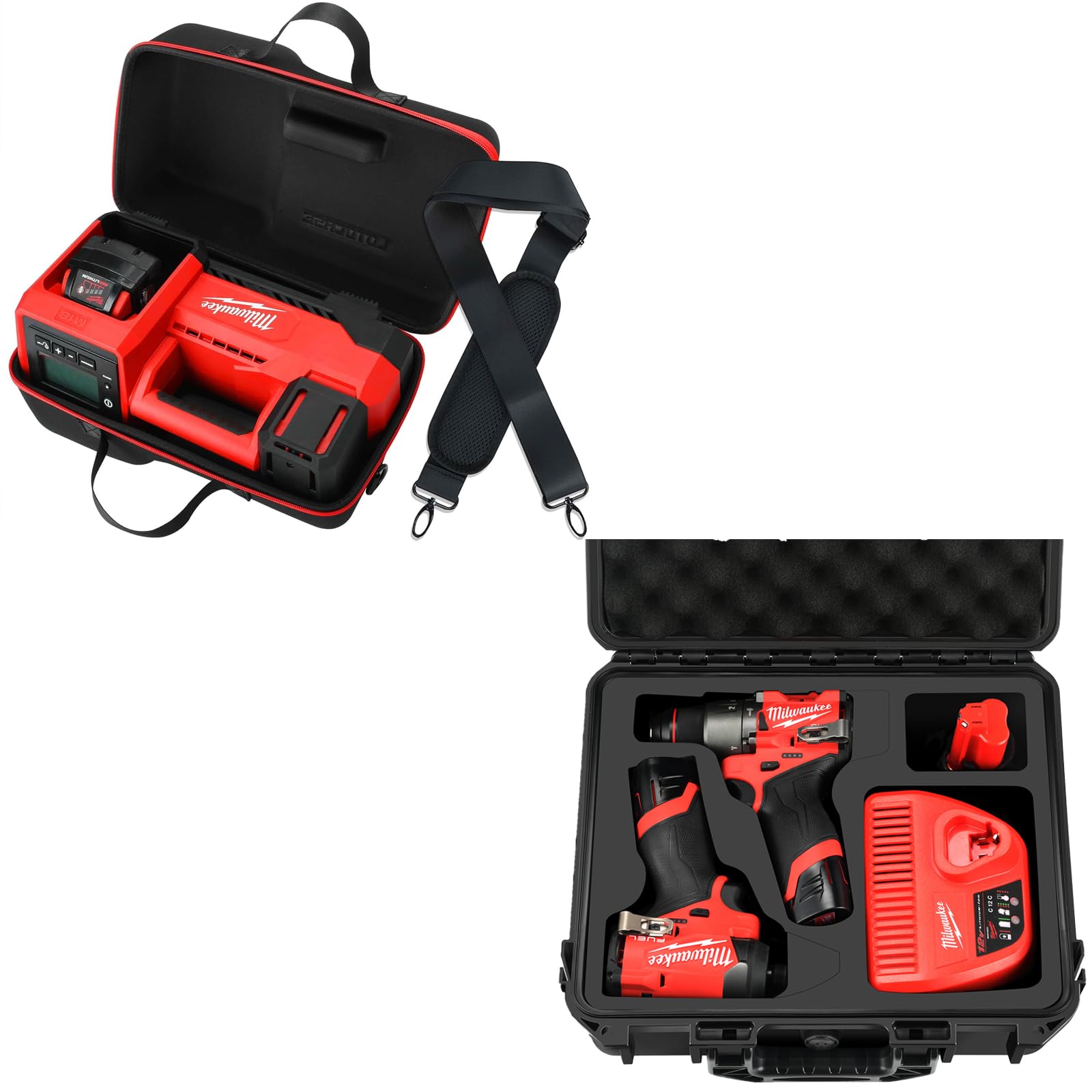 Amazon.com: LOTOCASE Air Compressor Bag for Milwaukee M18 Inflator 2848 ...