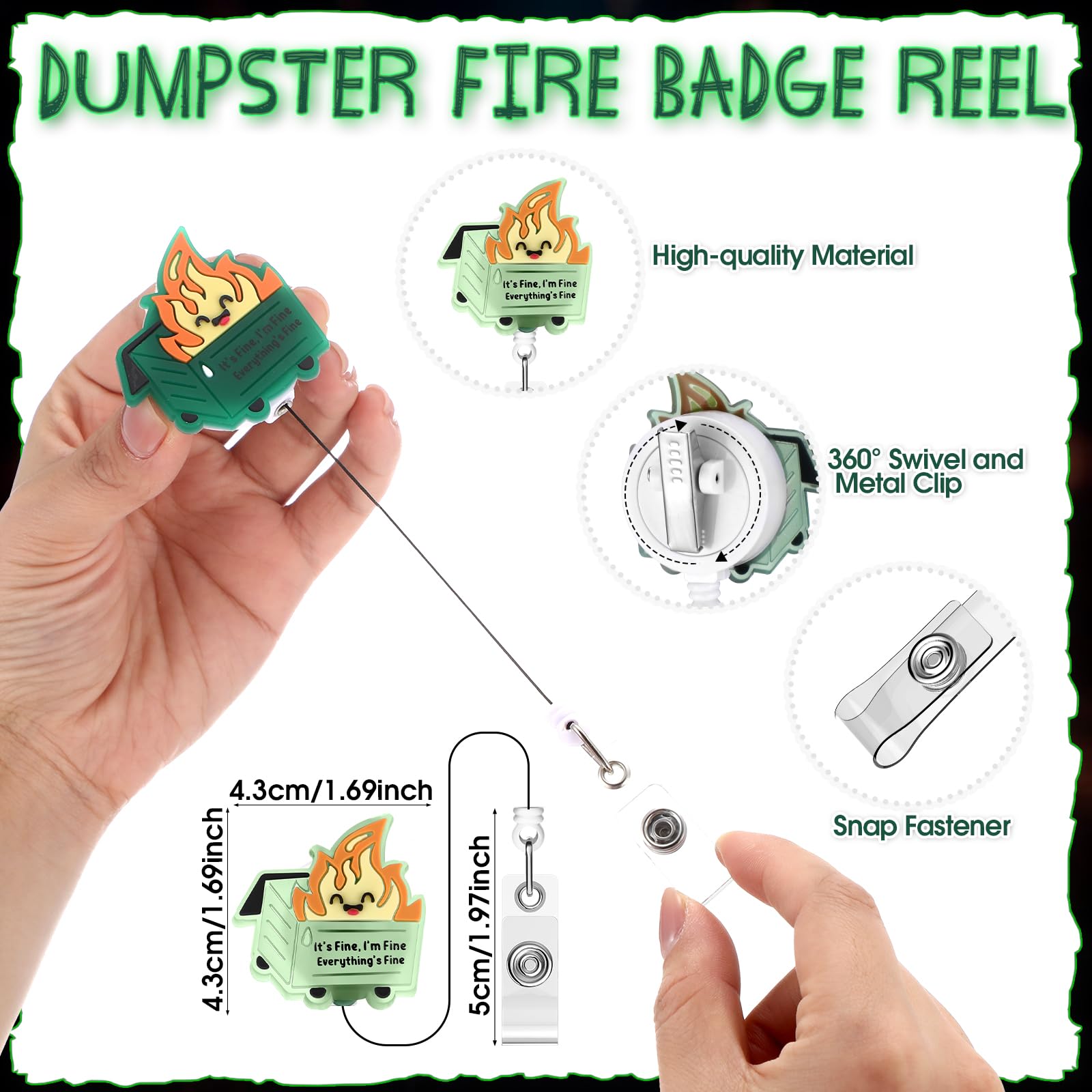 Snapklik.com : 12 Set Dumpster Fire Pens Housekeeping Week Gifts ...