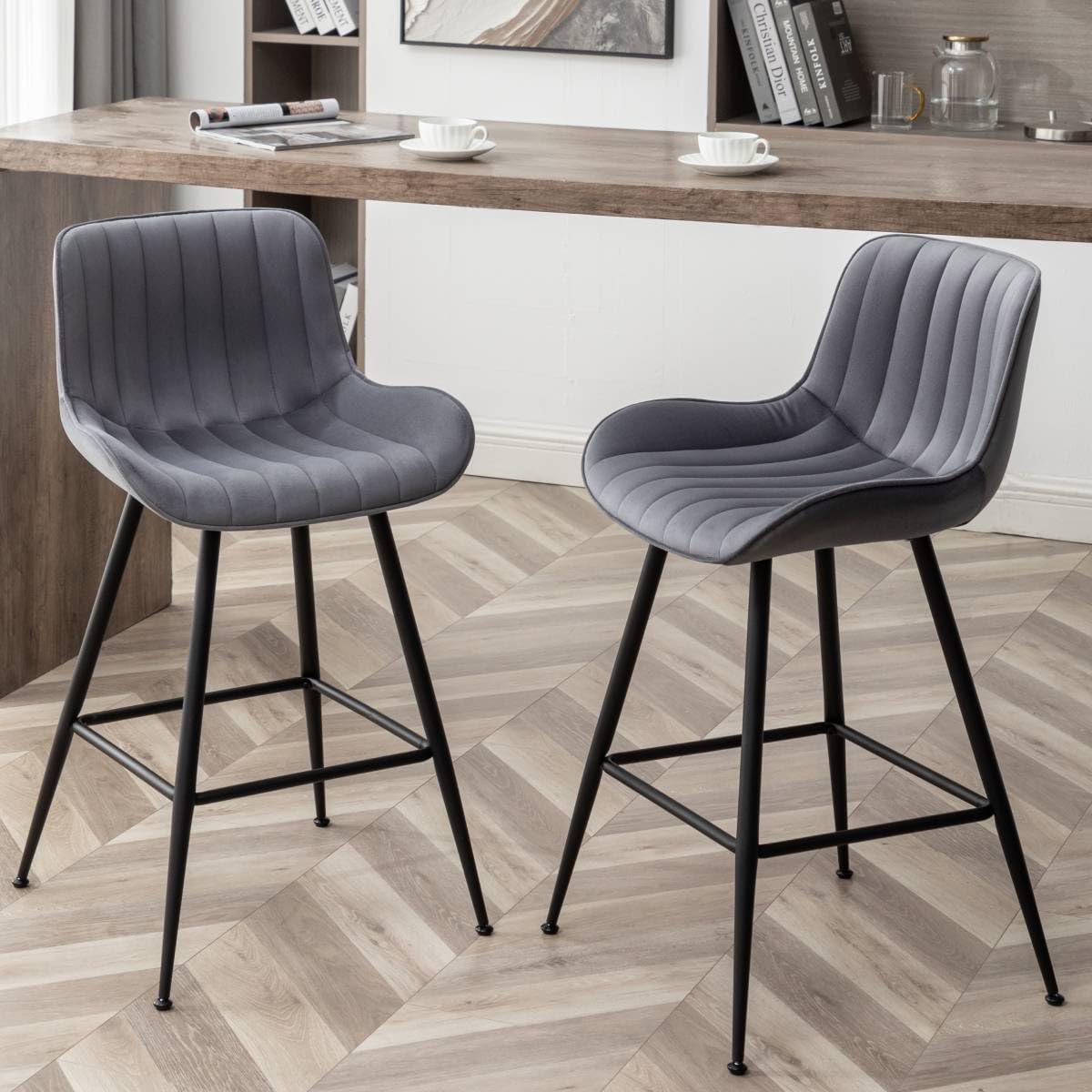 Amazon.com: LZAREAL Color Block Bar Stools for Kitchen Island Barstools ...