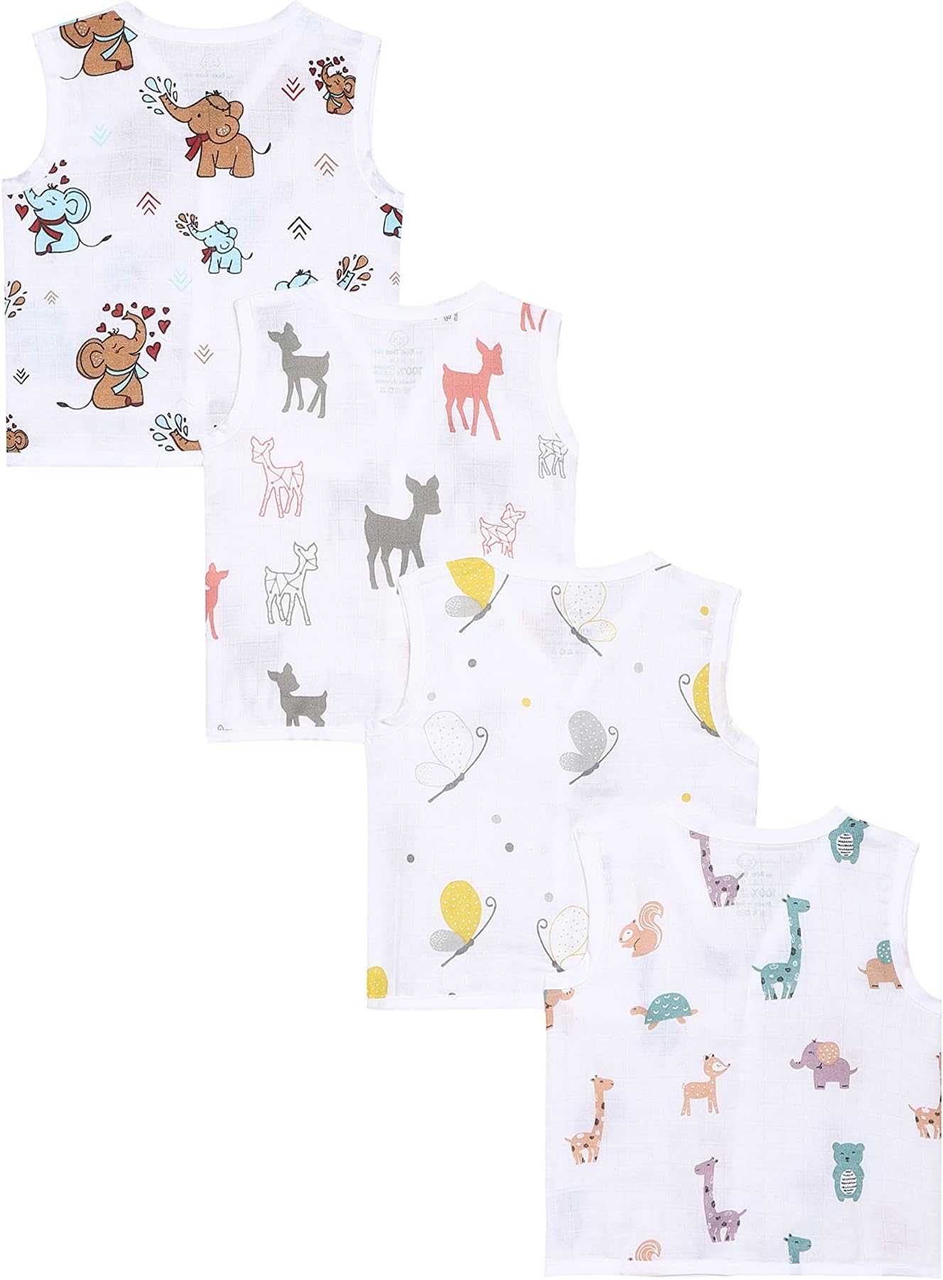 The Boo Boo Club GOTS Certified Organic Muslin Cotton Button Jabla ...