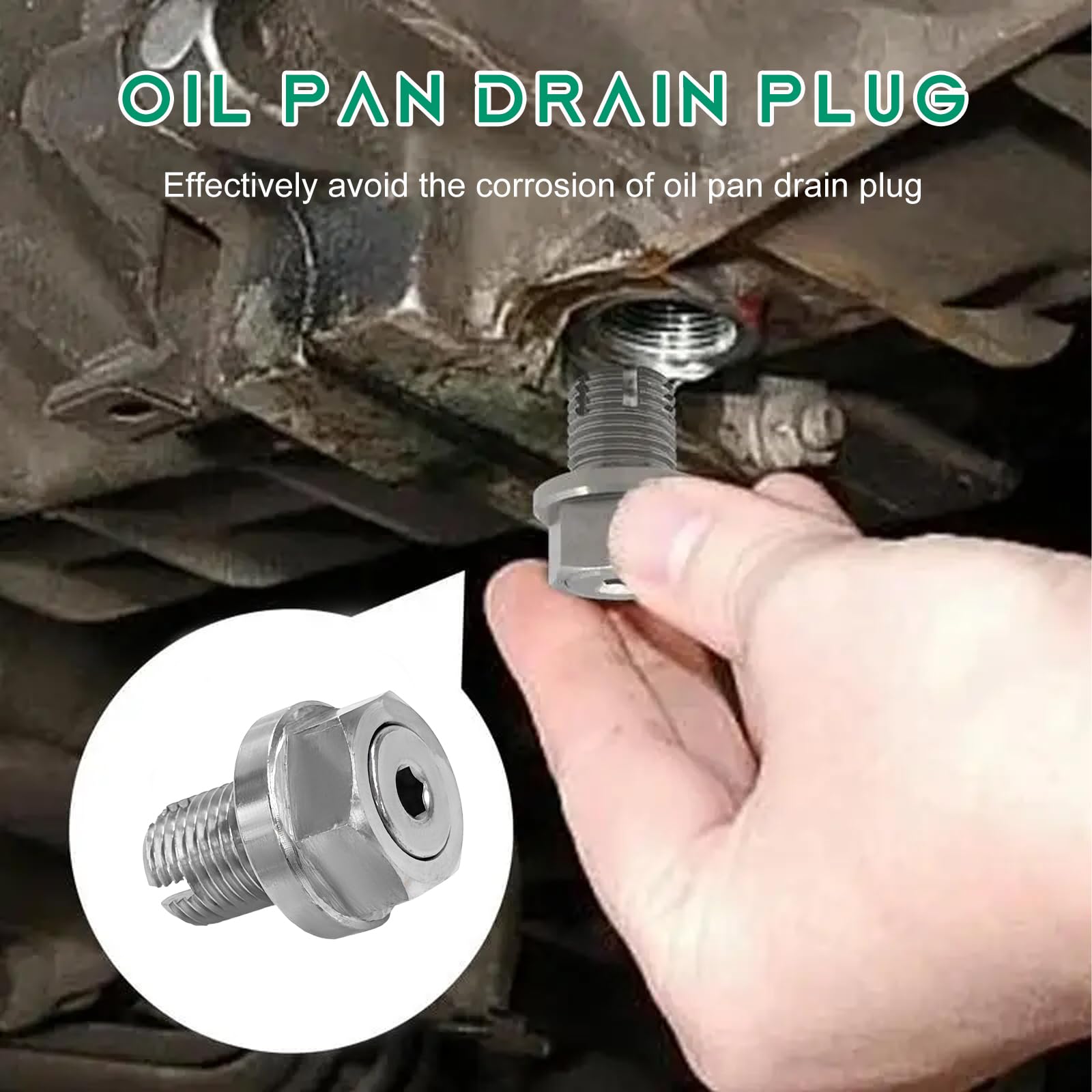 Snapklik.com : FSTURIOS M12.1-1.25 X 15mm Oversize Piggyback Oil Drain ...