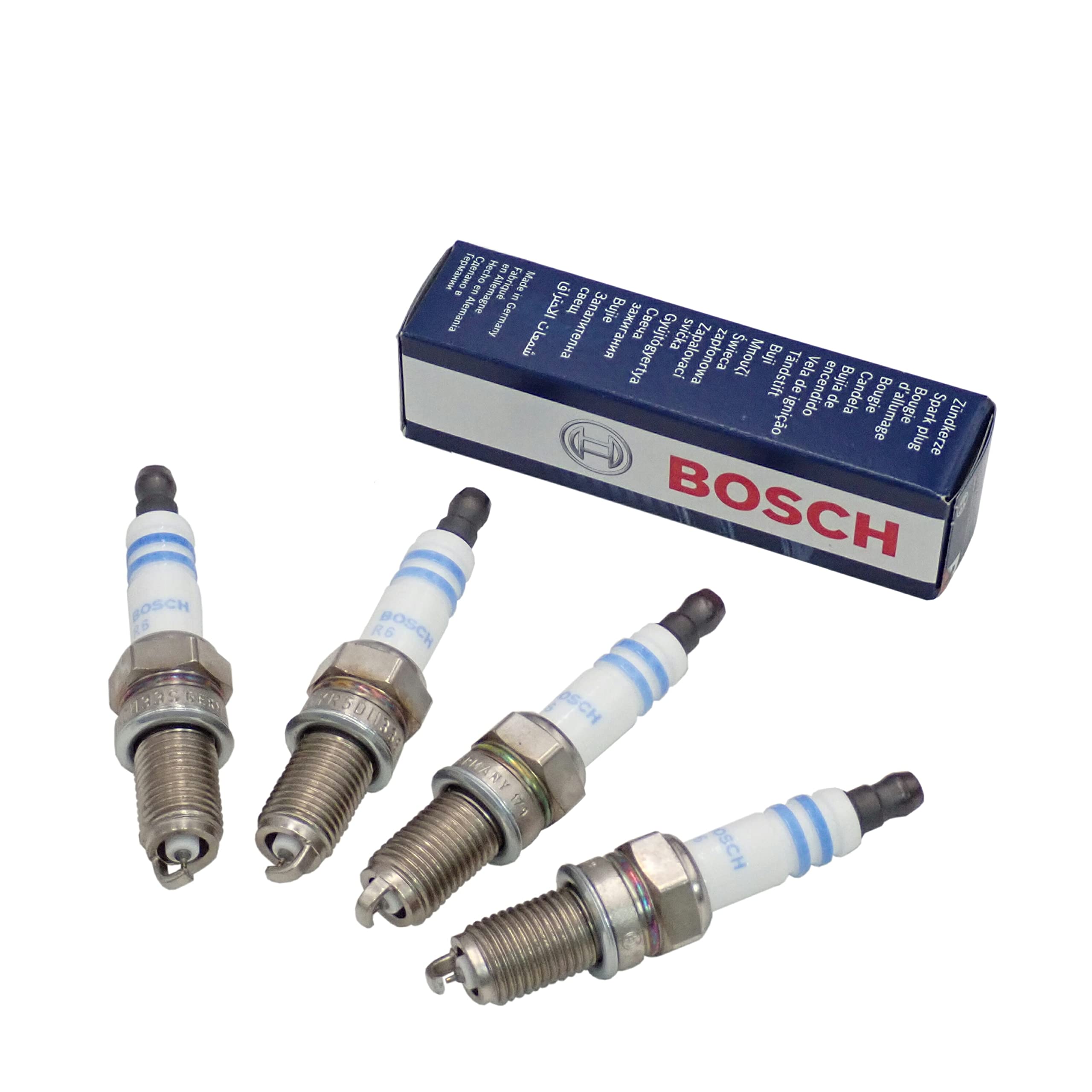 Amazon | BOSCH スパークプラグ ダブルイリジウム 4本セット 1台分 アルファロメオ車用 ジュリエッタ ミト 55249868 ...