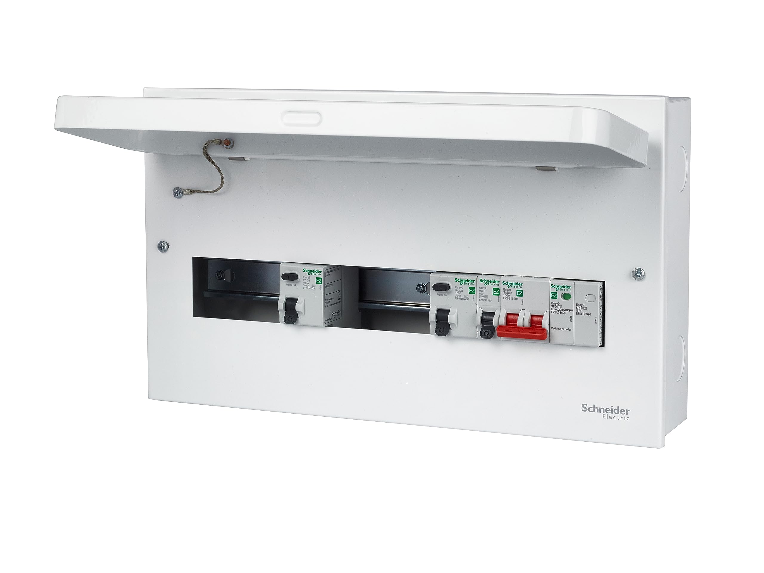 Schneider Electric Easy9 Compact Consumer Unit 16way with 100A Switch ...