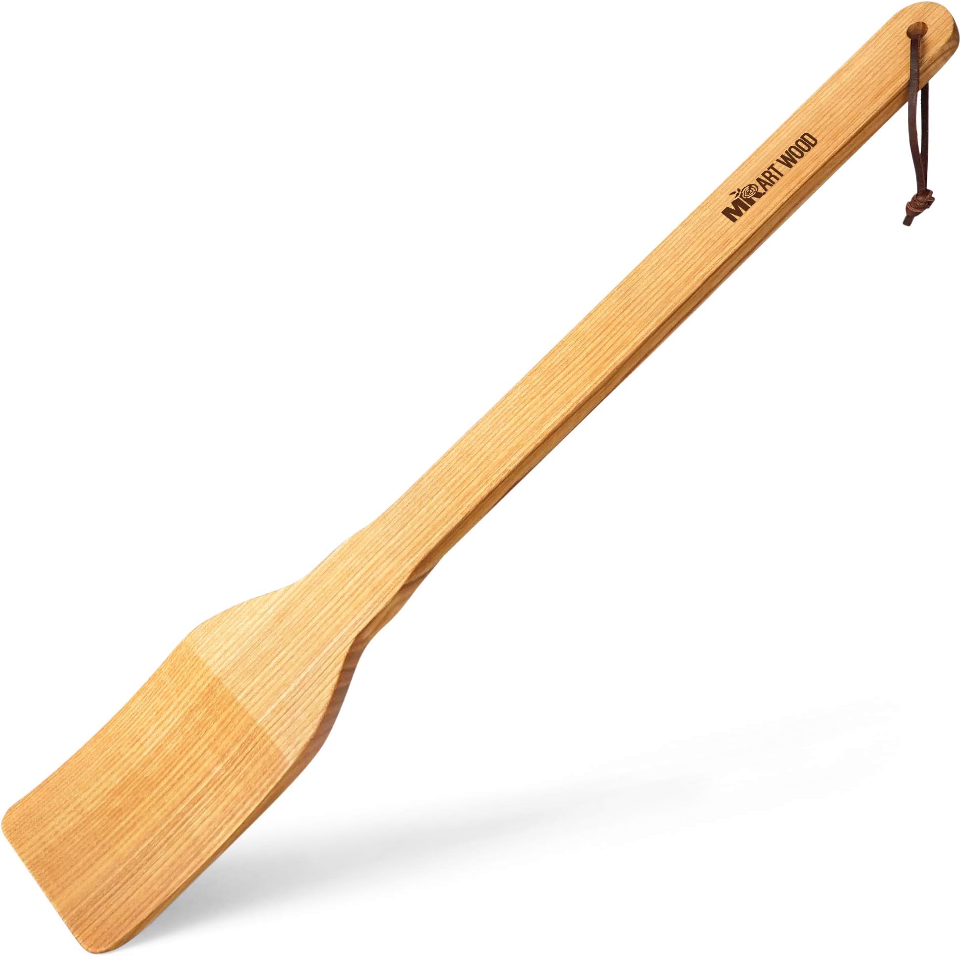 Amazon.com: Wooden Long Spoon 18-inch - Big Spoon for Brewing, Grill ...