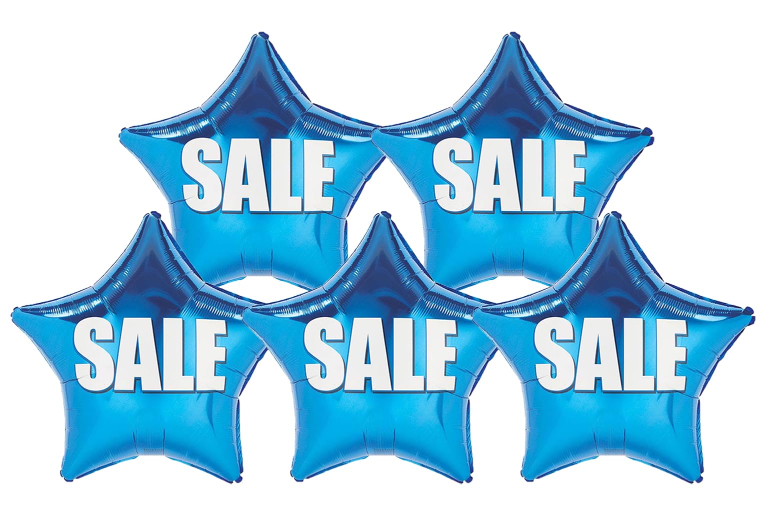 Amazon.com: Set of 5 Blue Sale 18" Foil Party Balloons : Home & Kitchen