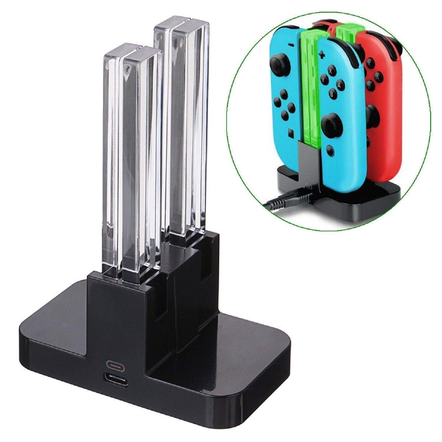 Snapklik.com : 4 In 1 LED Charging Stand Dock Power Station For ...