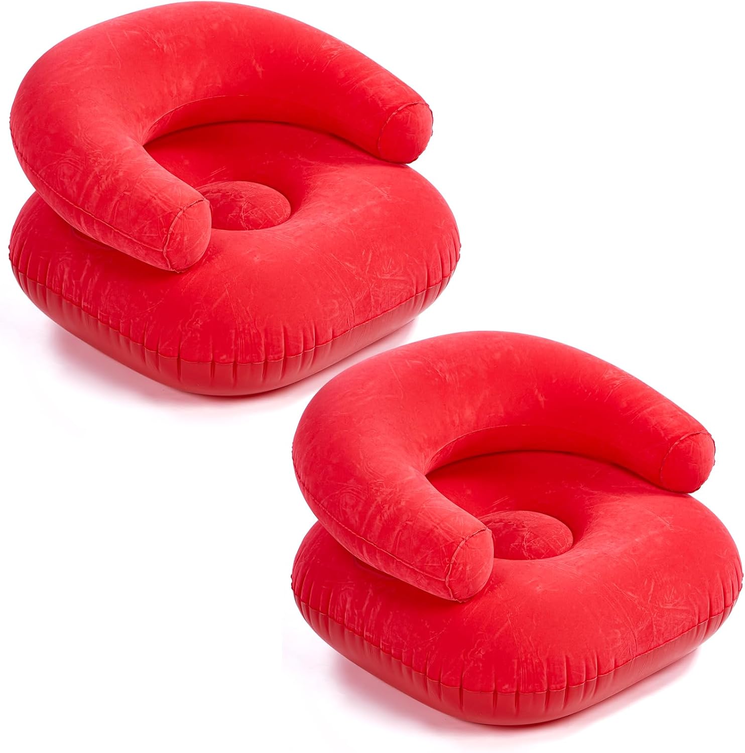 Amazon.com: Threehoney 2 Pcs Inflatable Lounge Chair Deck Chair Lazy ...