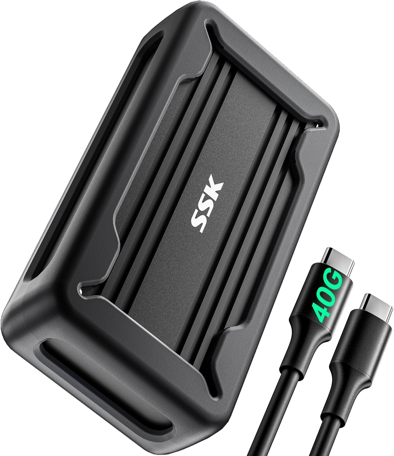 SSK 40Gbps M.2 NVMe SSD Enclosure, USB4 NVMe Caddy USB C for ...