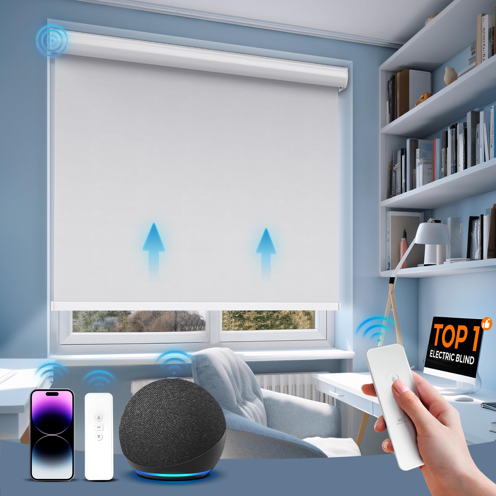 Amazon.com: PYY Remote Control Blinds Motorized Blinds Automatic Roller ...