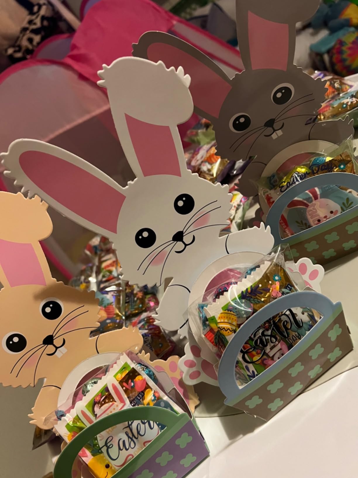 Amazon.com : Chivertion 36 Pcs Easter Treat Boxes Easter Bunny Card ...