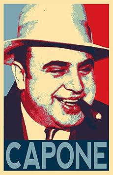 Amazon.com: Al Capone Illustration #2 - American Gangster Pop Art Mafia ...