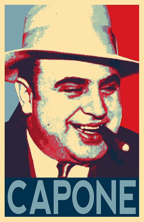 Amazon.com: Al Capone Illustration #2 - American Gangster Pop Art Mafia ...