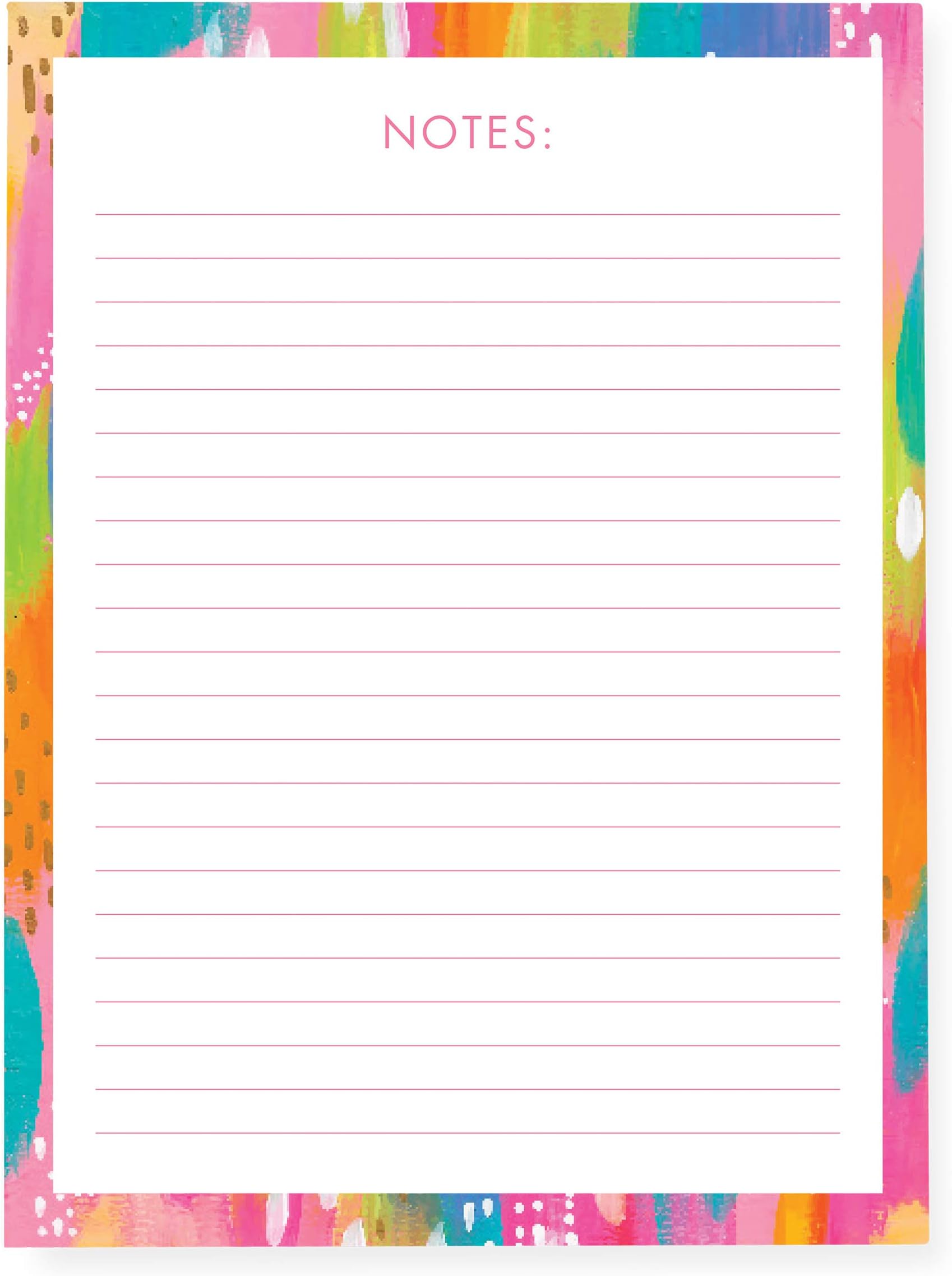 Amazon.com : Graphique Large Notepad, Brush Strokes – 6" x 8", Cute ...