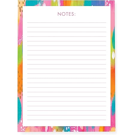 Amazon.com : Graphique Large Notepad, Brush Strokes – 6" x 8", Cute ...