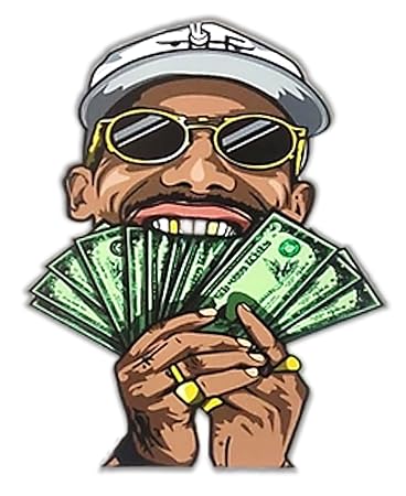 UNIq Don Money Mouth Glossy Finish Decal Sticker for Car Bike Laptop Bottle etc : Amazon.in: Car ...