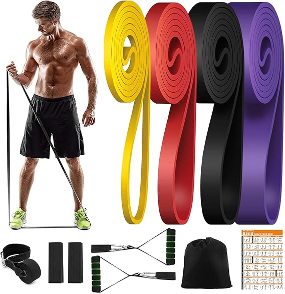 DONLIA 4 Pack Bandas de Resistencia para Ejercicio, Ligas de ...