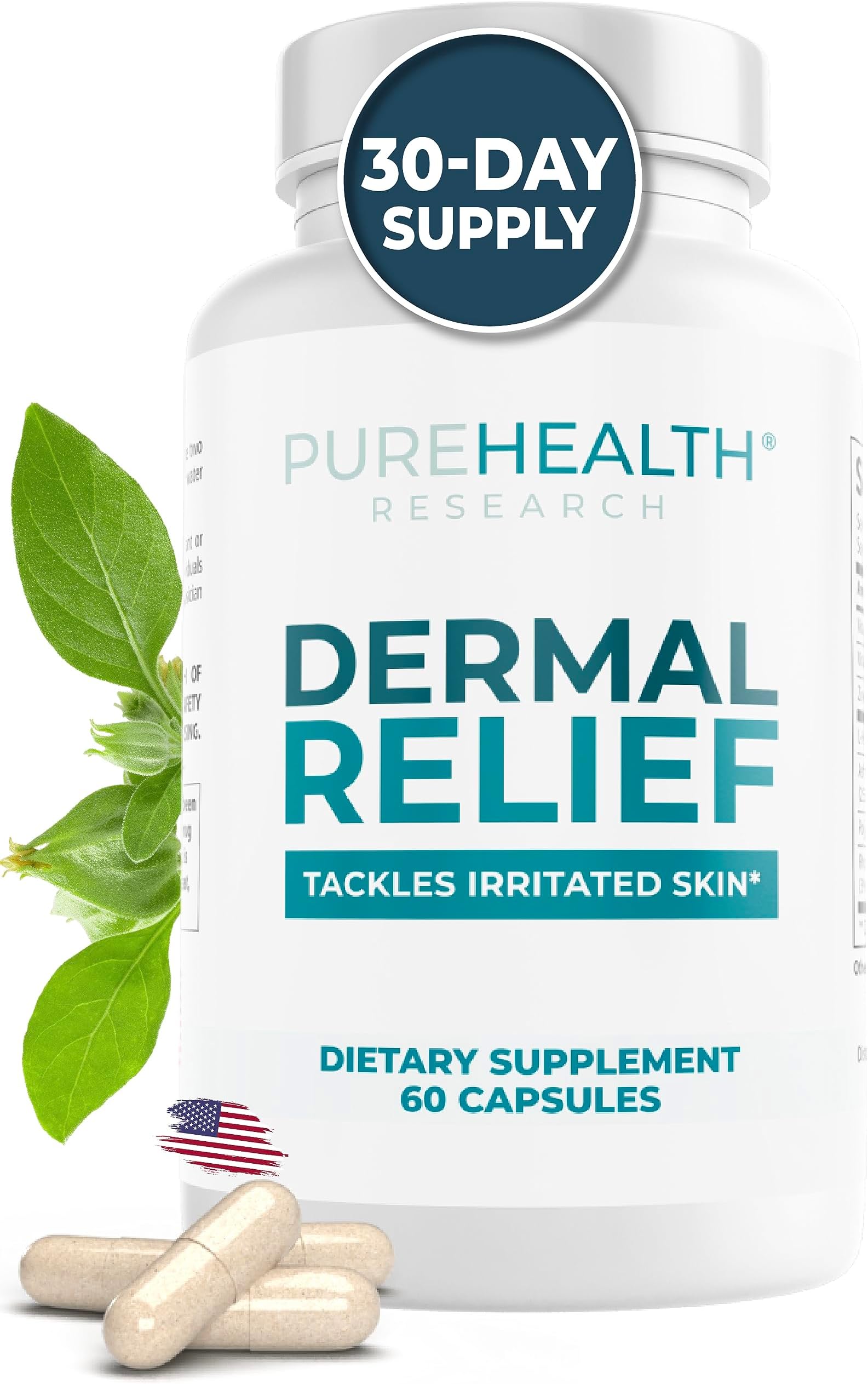 Amazon.com: PUREHEALTH RESEARCH Dermal Relief Supplements - for ...