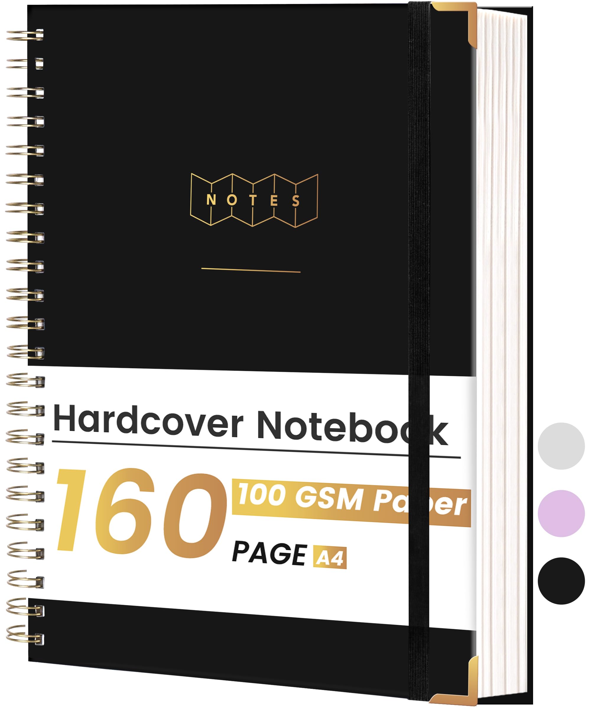 Snapklik.com : Yoment Spiral Notebook 8.5 X 11 A4 Hardcover Notebooks ...