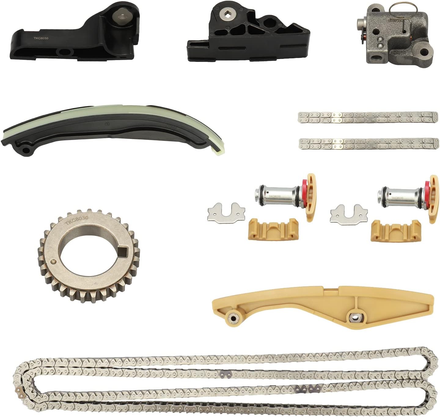 Amazon.com: MAYASAF Engine Timing Chain Kit for Ford Edge 2011-13 ...