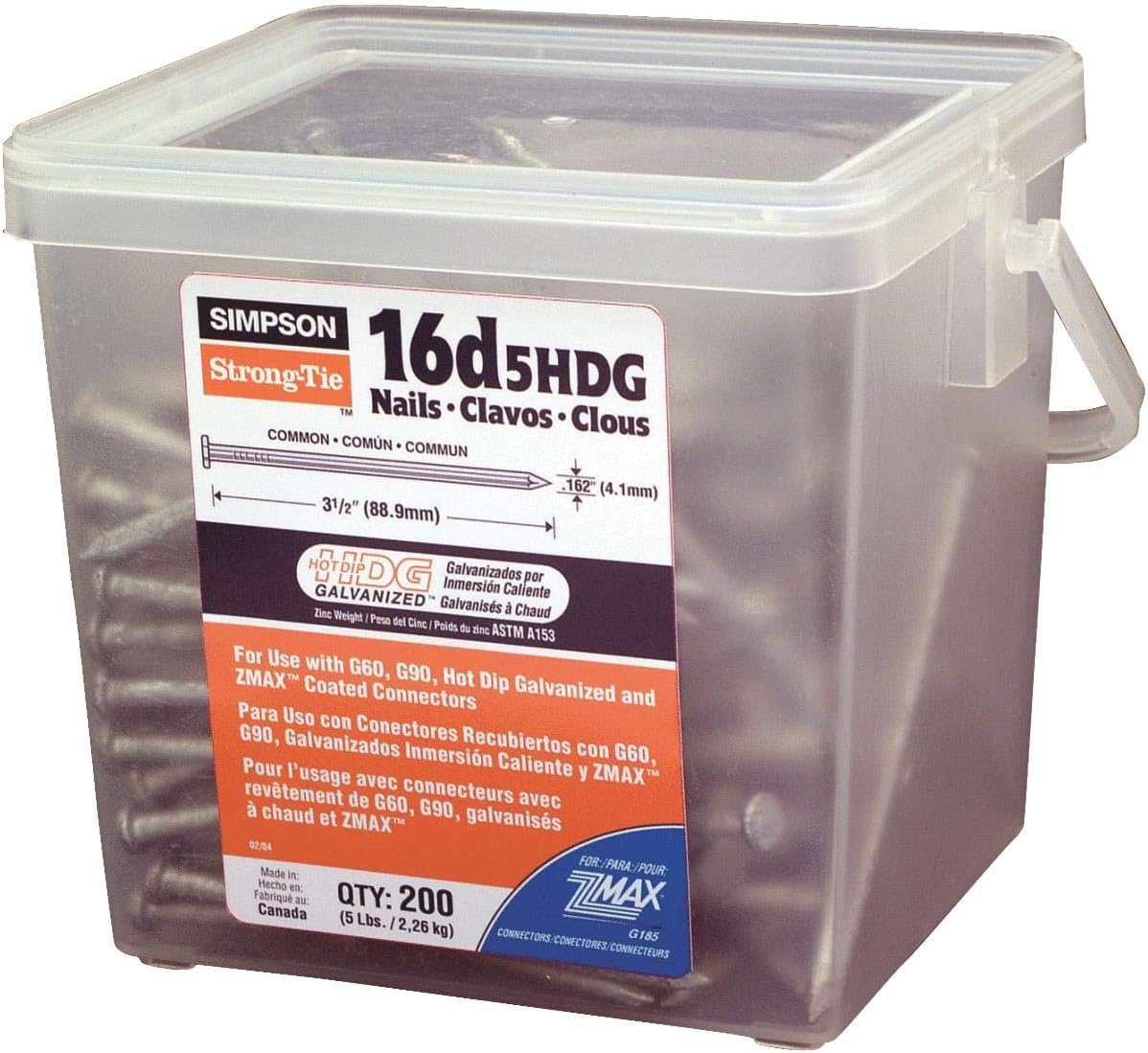 Amazon.com: Simpson Strong-Tie 10D5HDG-R - 3" x .148 Galvanized ...