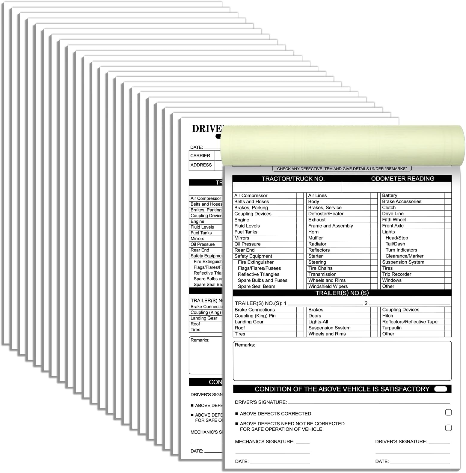 Amazon.com : Fuyoooo 24 Pack 5.5"x8.5" Detailed Driver Vehicle ...