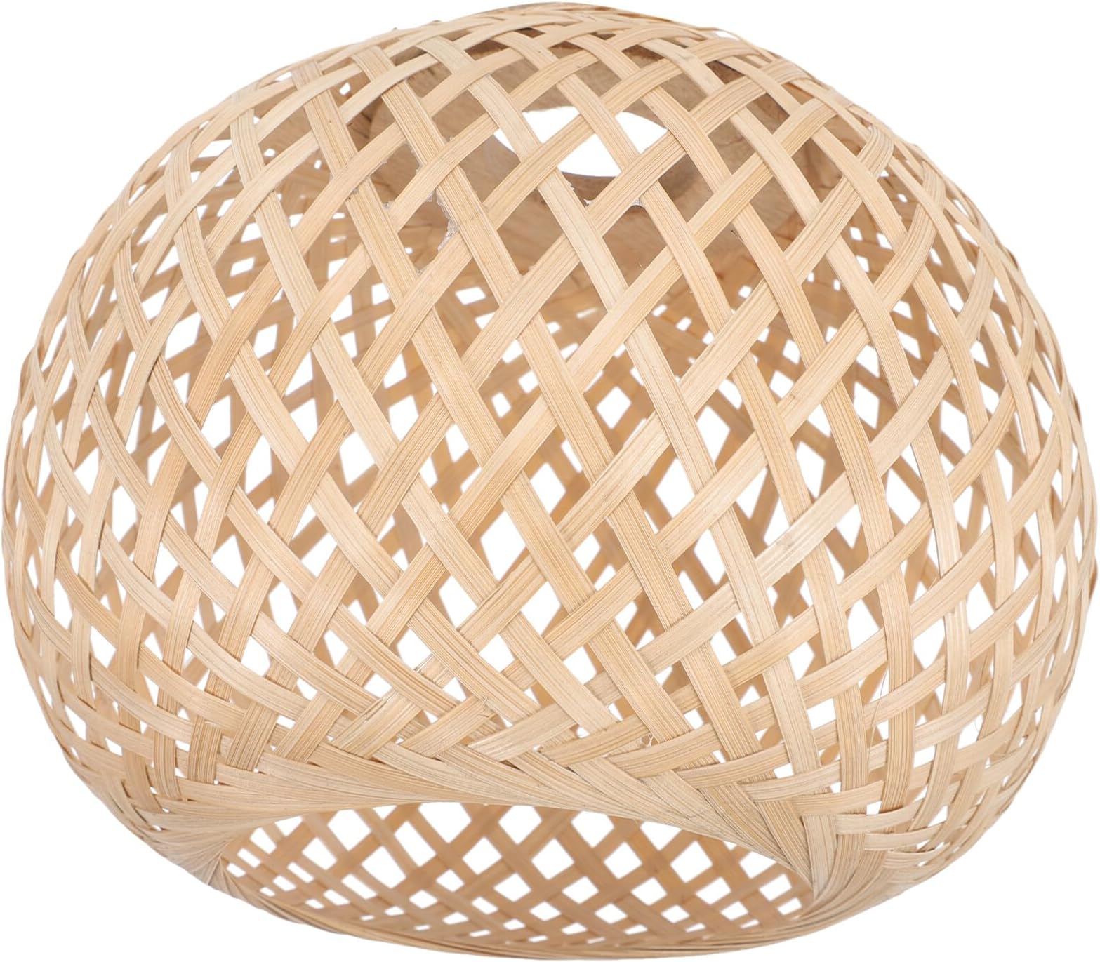 GANAZONO Wicker Lamp Shade Bamboo Woven Chandelier Lampshade Rattan ...