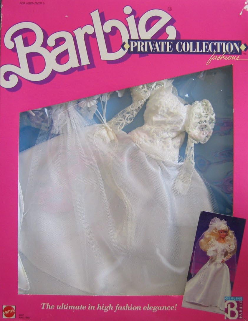 Amazon.com: Barbie Private Collection Fashions WEDDING GOWN SET (1988 ...