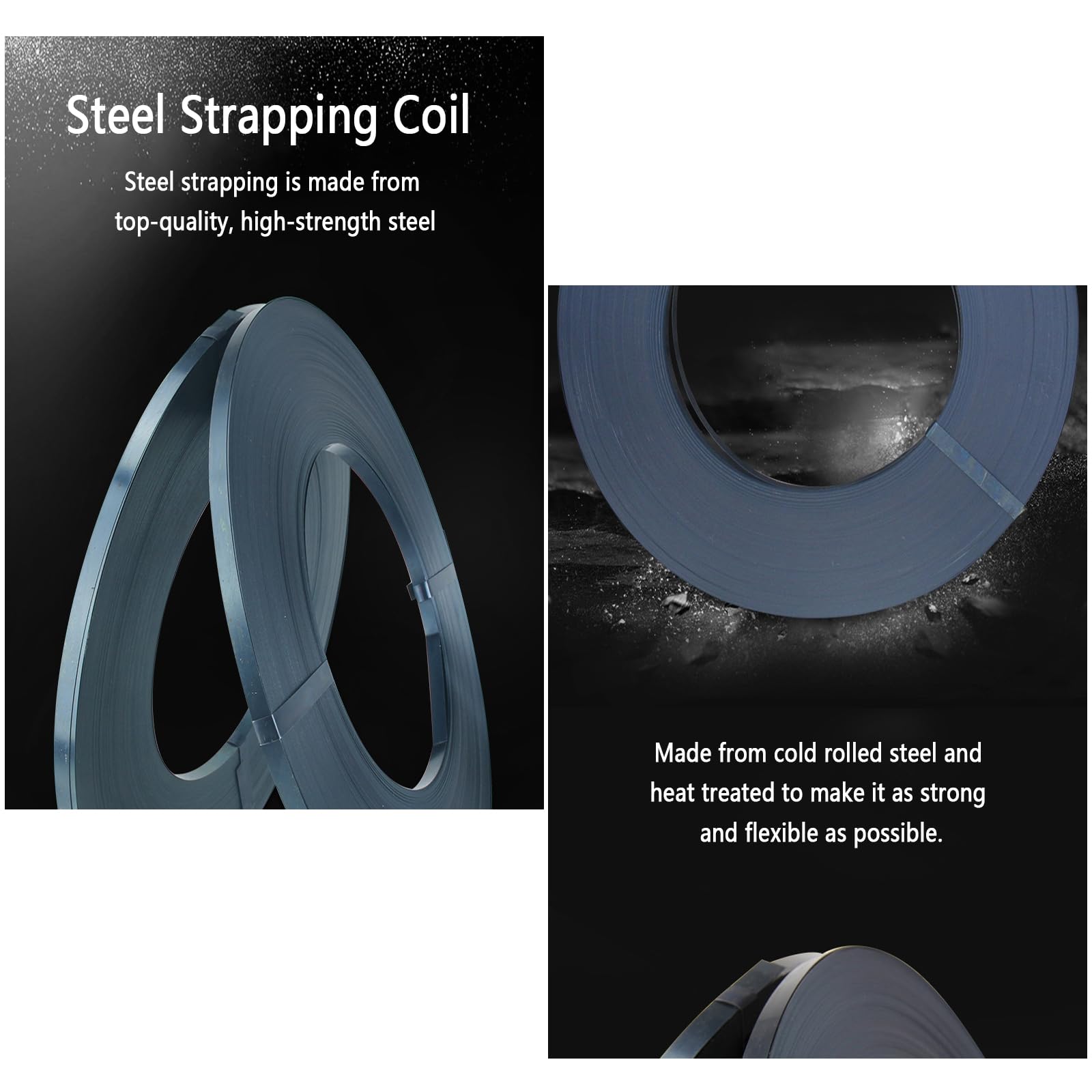 Snapklik.com : Bluing Steel Strapping Coil 3/4" X .020" X 311 Metal ...