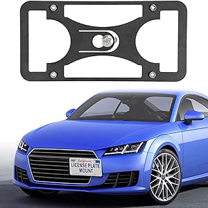 Amazon.com: No Drill Front License Plate Bracket Mount Kit Compatible ...