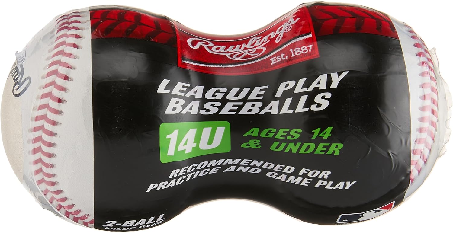 Amazon.com: Rawlings Game Play Baseballs, Youth 14U, (Box of 24 ...
