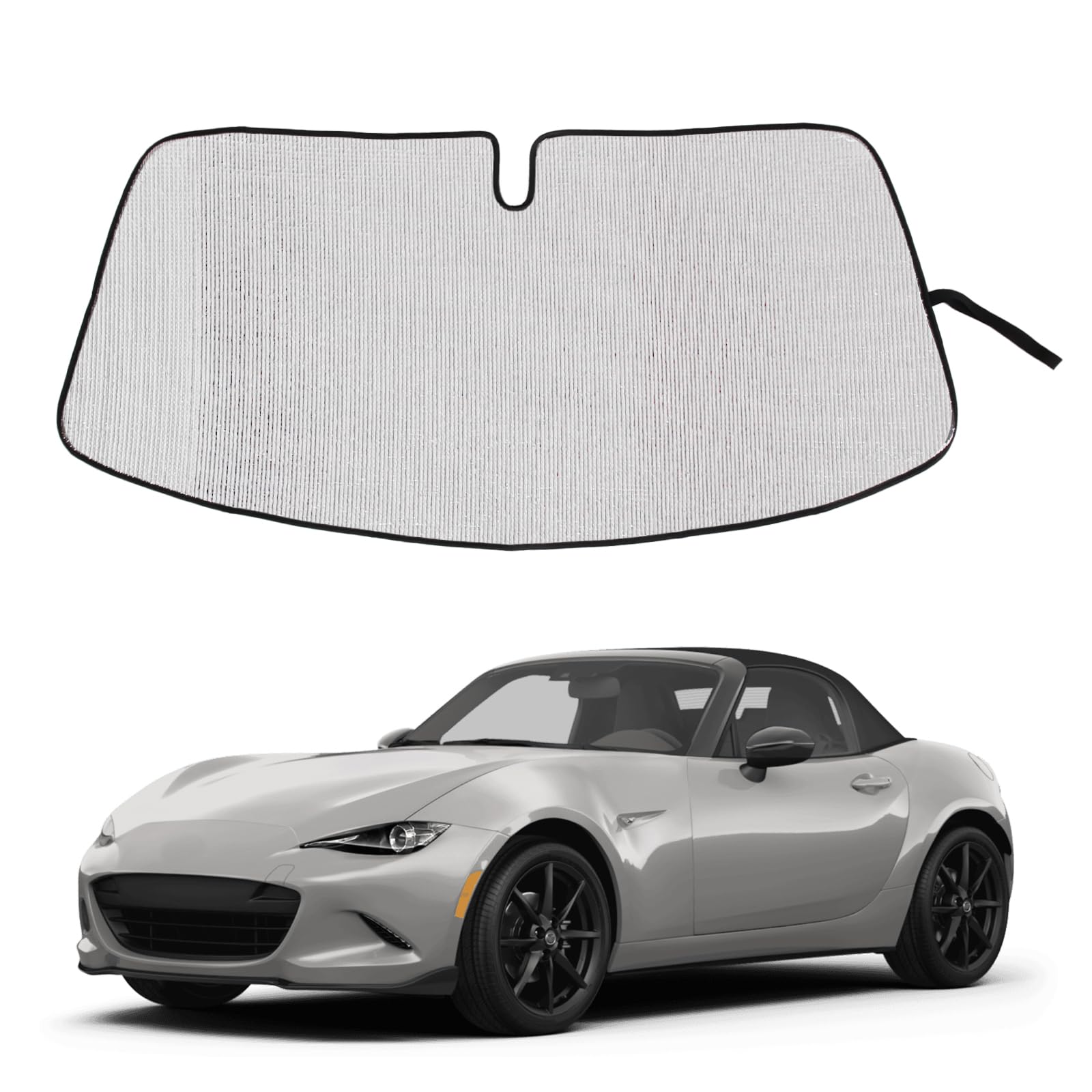 Amazon.com: Windshield Sunshade for Mazda MX-5 Miata 2016-2024, Front ...