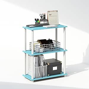 Amazon.com: Furinno Turn-N-Tube 3-Tier Multipurpose Compact Bookcase ...