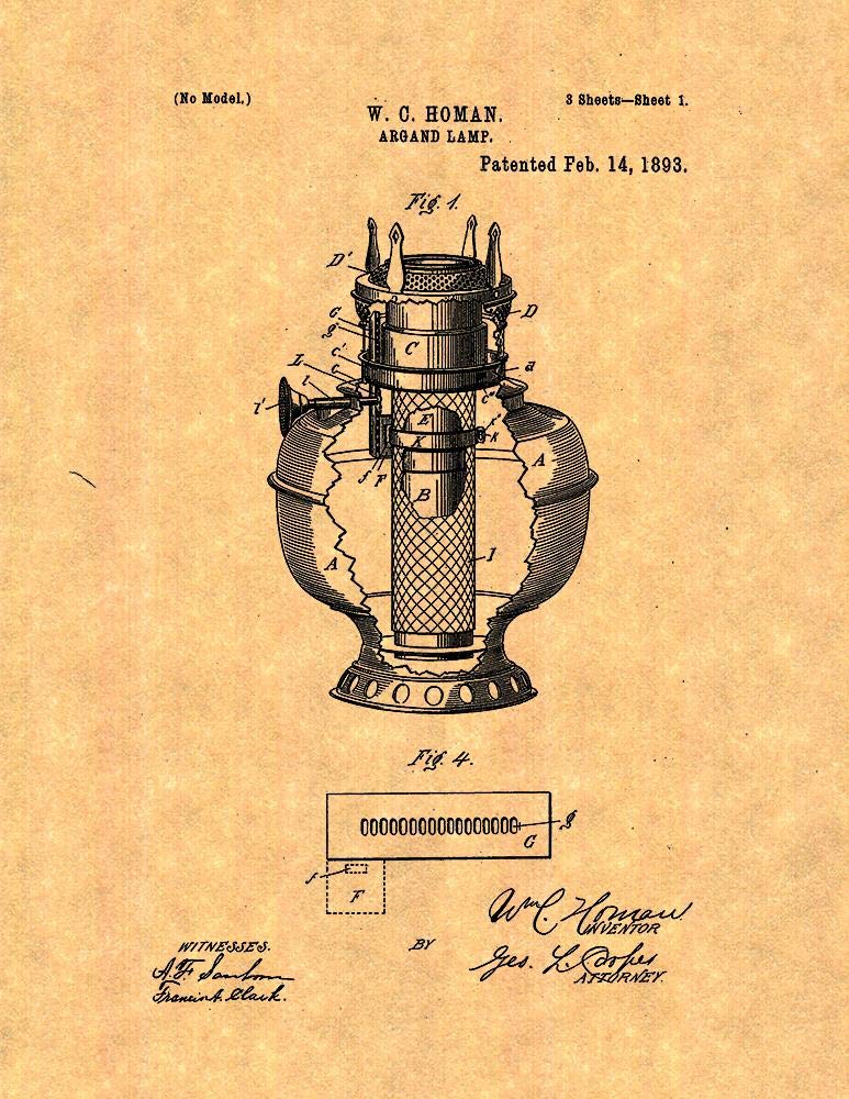 Argand Lamp Reproduction