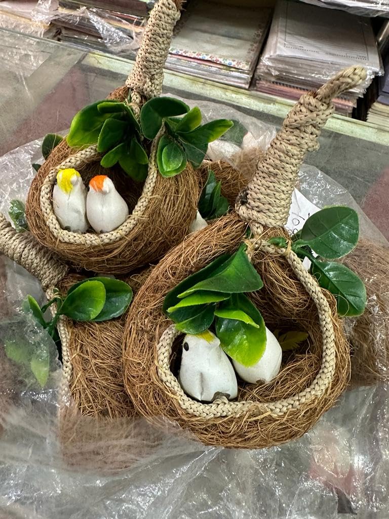 Bird Nest with 2birds Arts Set : Amazon.in: Pet Supplies