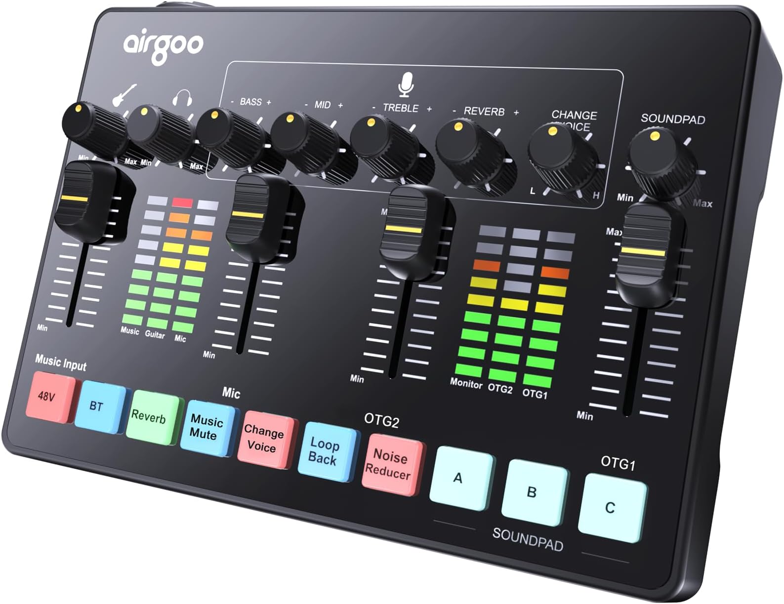 Amazon.com: Voice Changer Sound Card with Multi Effects, Bluetooth Live ...