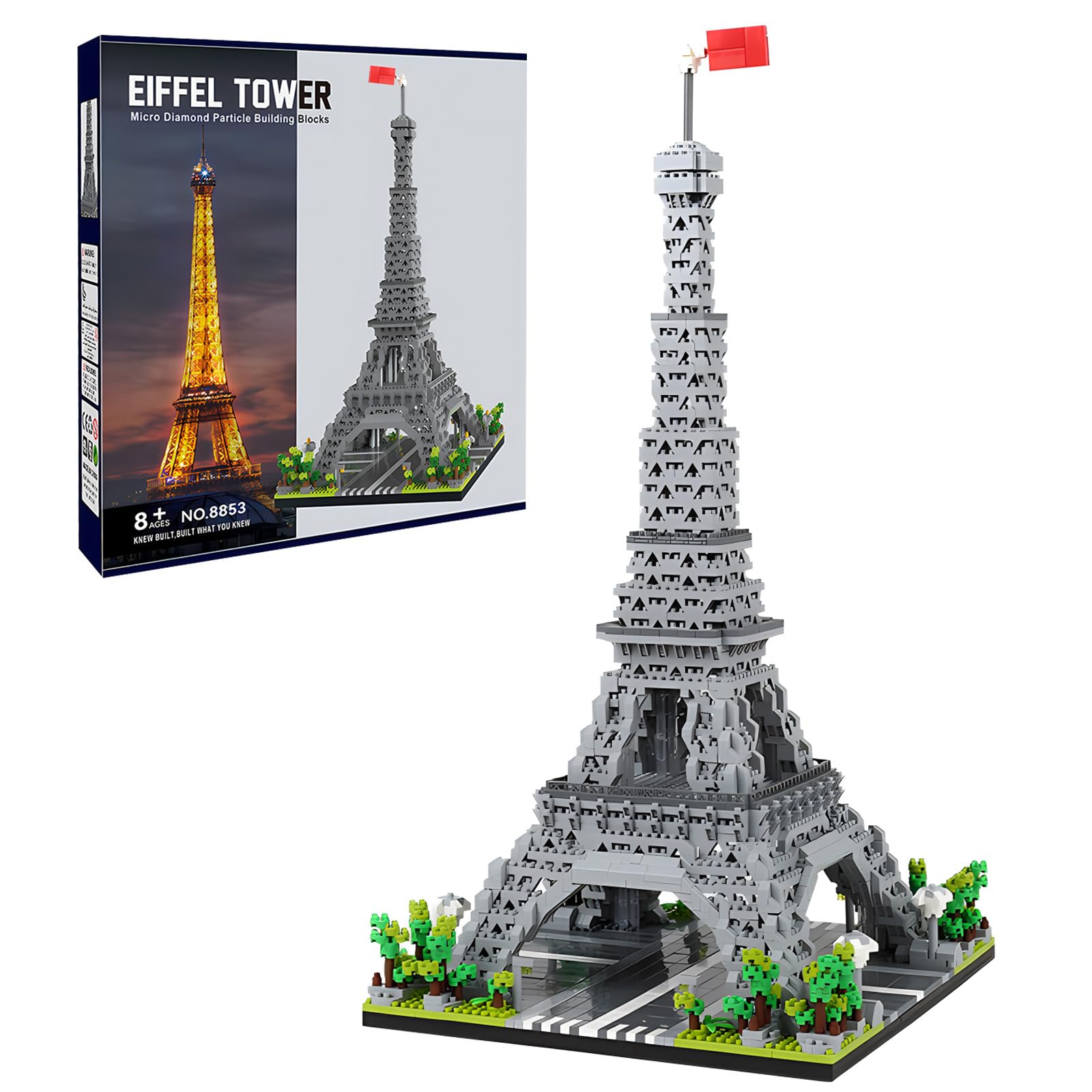 Amazon.com: CSNRHG Paris Eiffel Tower World Famous Architectural Model ...