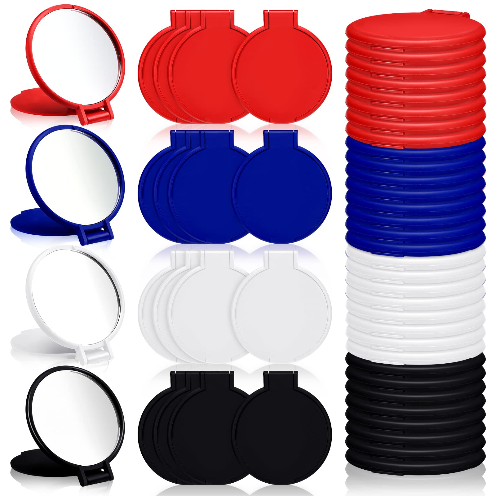 Amazon.com: Weysat 48 Pcs Valentine's Day Bulk Compact Mirror Pocket ...