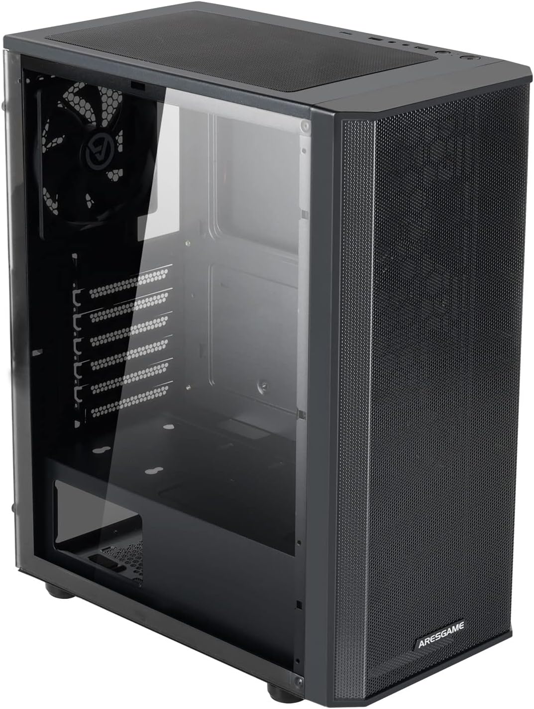 Buy ARESGAME at-M1 Mid-Tower PC Case, Transparent Side Panel and ATXM ...