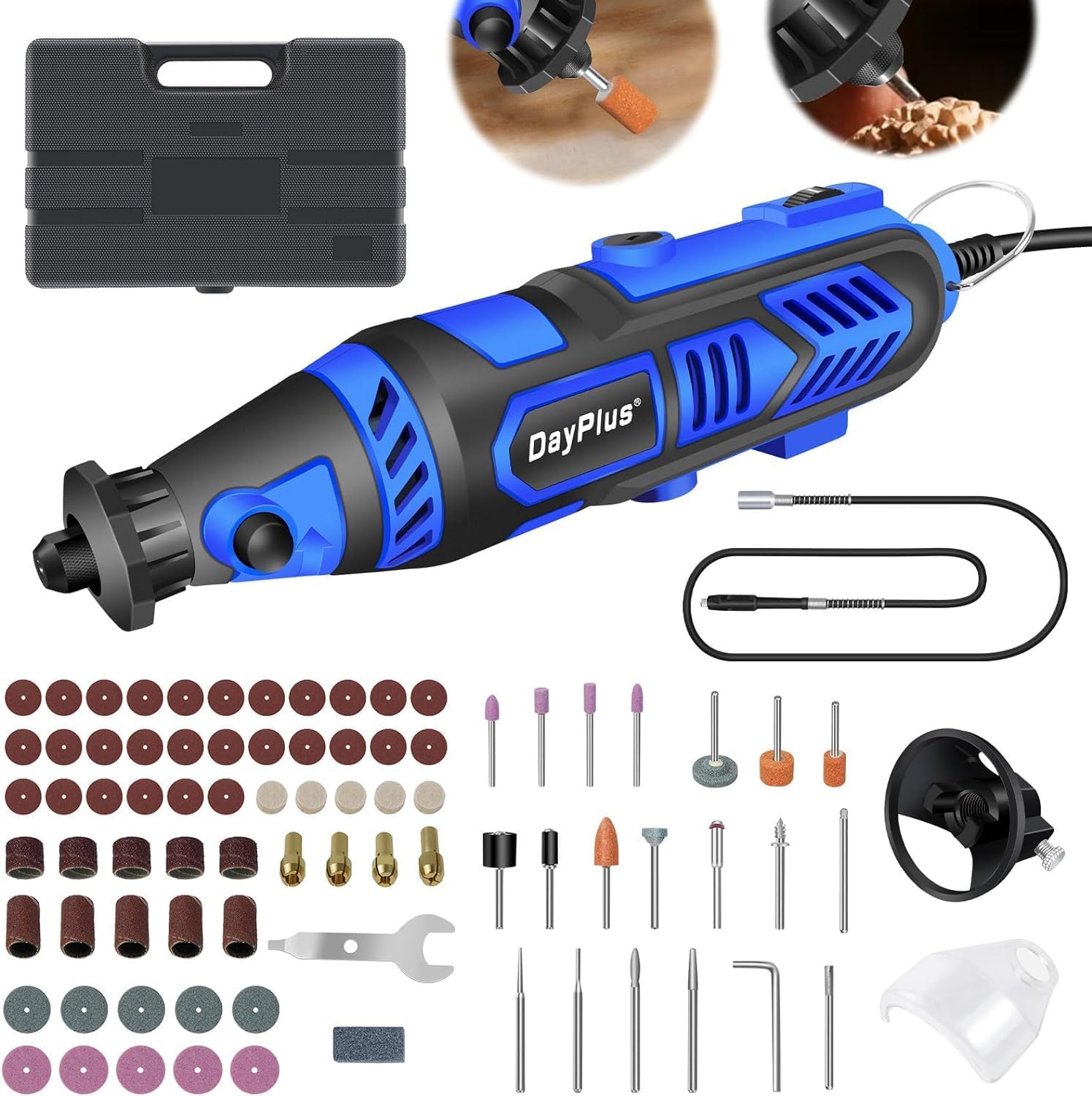 Rotary Tool, 135W Rotary Tool Kit Multitool with 80 Accessories, 6 ...