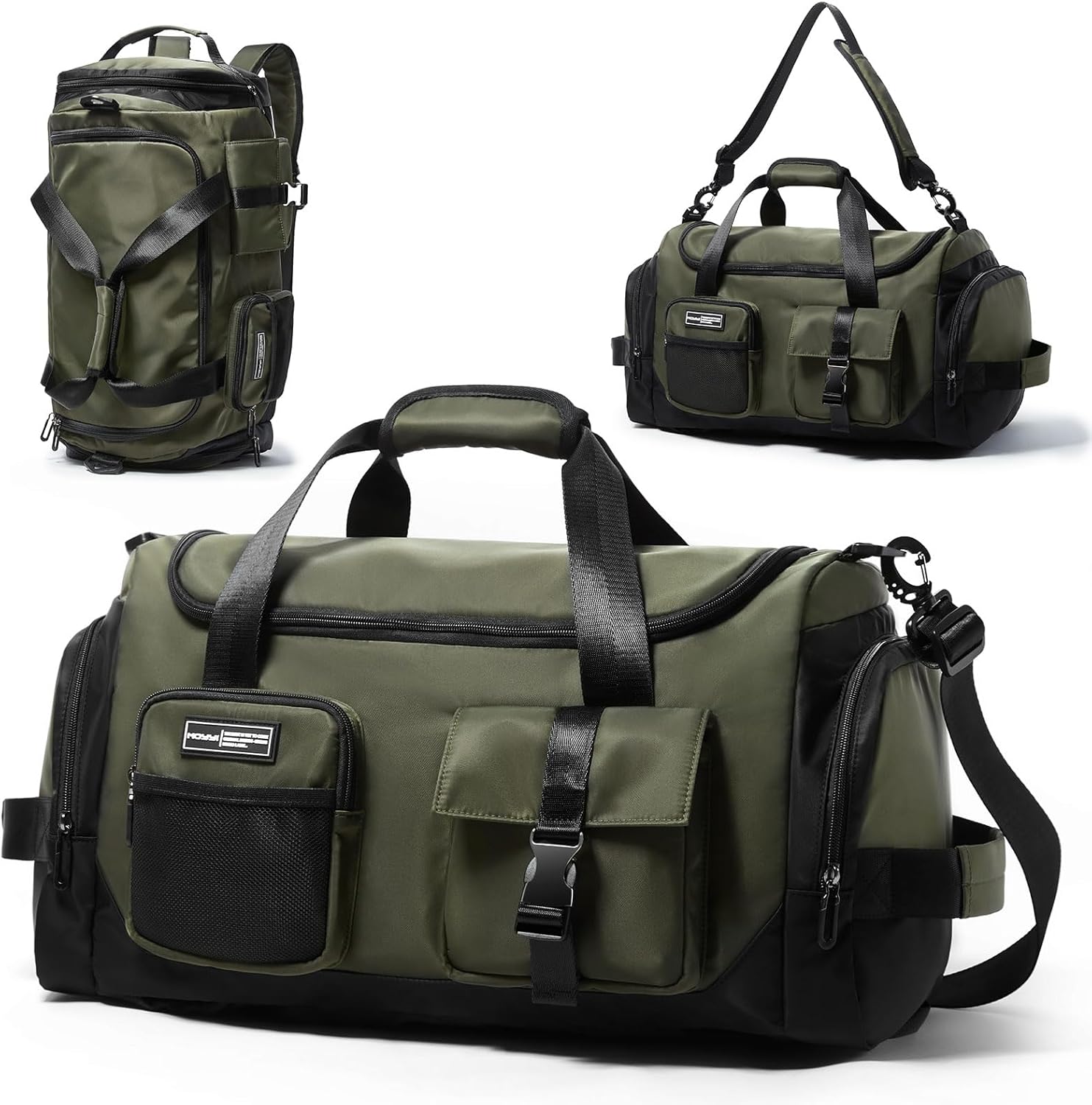 Amazon.com | Duffel Backpack 22.5L With Shoe Compartment Waterproof ...