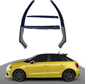 Haibak Wind Deflectors Set Compatible With Audi A1 S1 MK1 2012-2018 5 ...