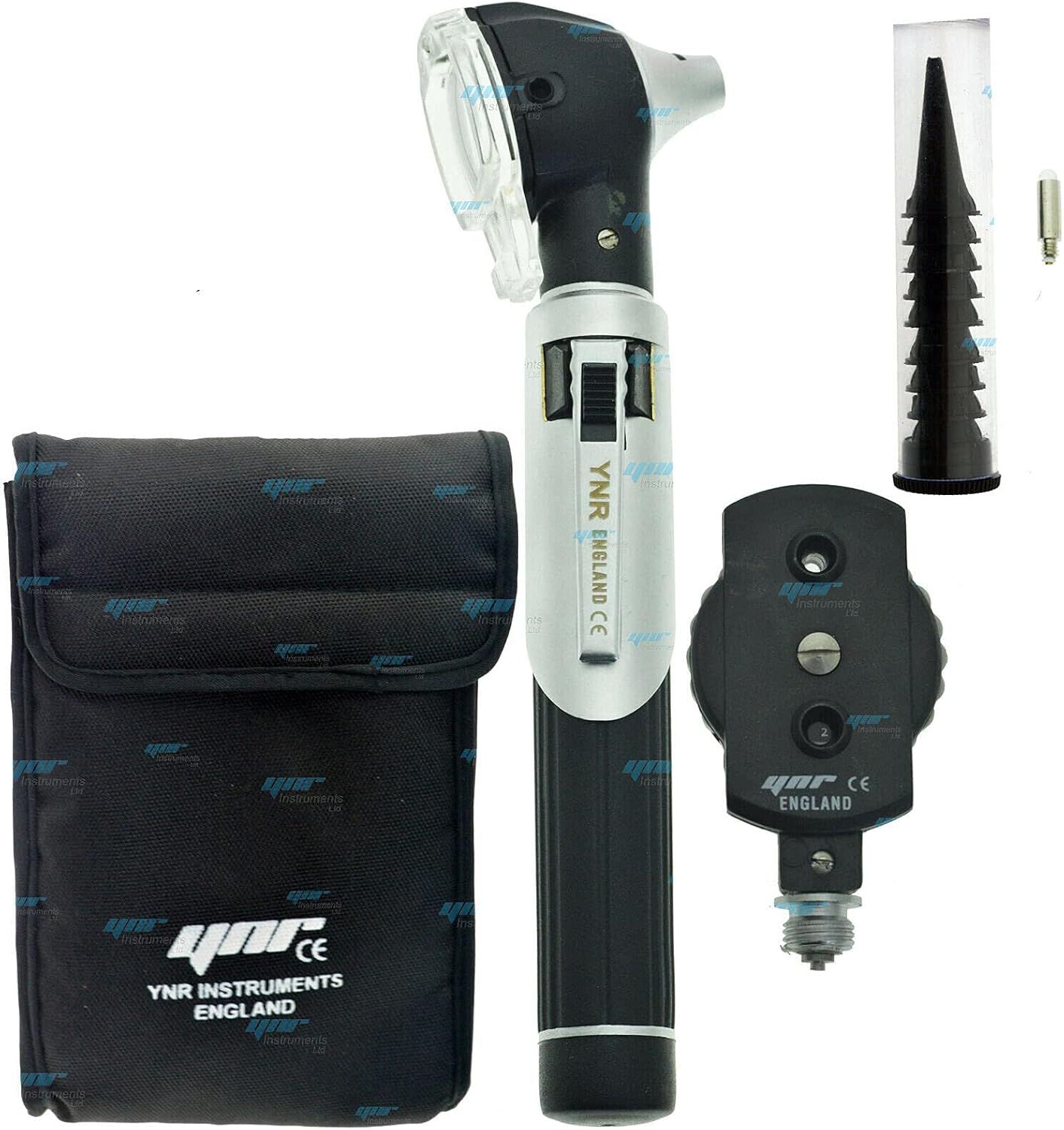 YNR England ® F.O Mini Otoscope Auriscope Fiber Optic ENT Ear Scope ...