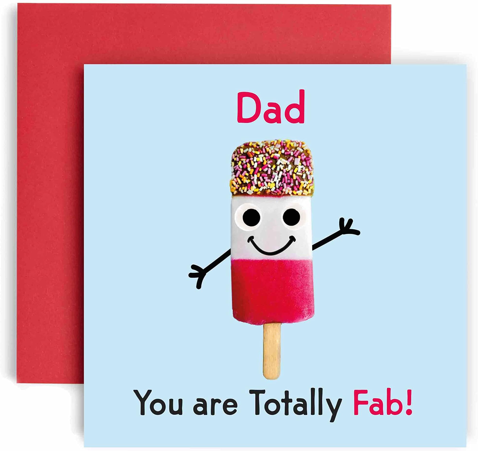 Huxters Birthday Cards for Men - You're Fab Ice Lolly Birthday Uncle ...
