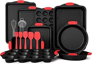 Amazon.com: MAISON ARTS 18-Piece Nonstick Carbon Steel Baking Pans Set ...