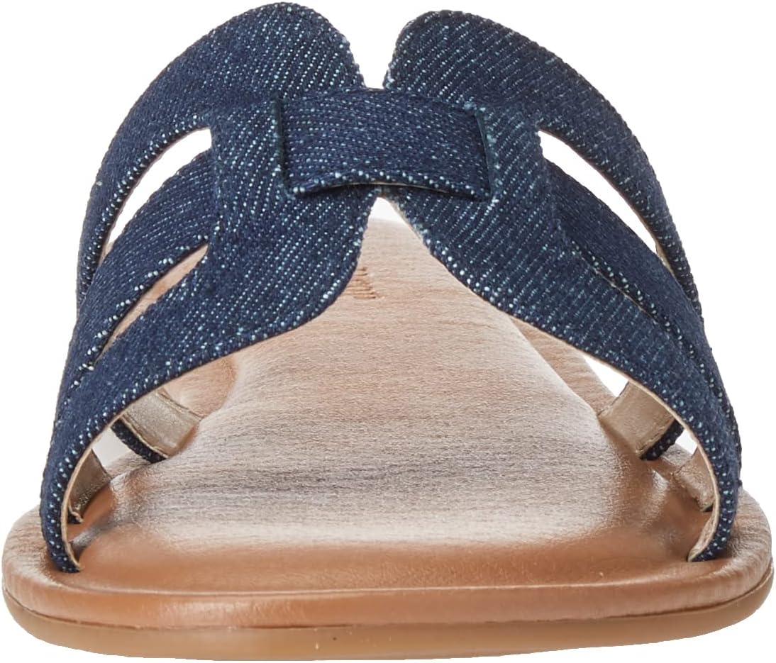 The Drop Women's Monika Flat H-Band Slide Sandal