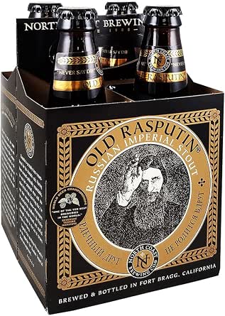 Four pack cerveza Old Rasputin Russian Imperial Stout : Amazon.com.mx ...