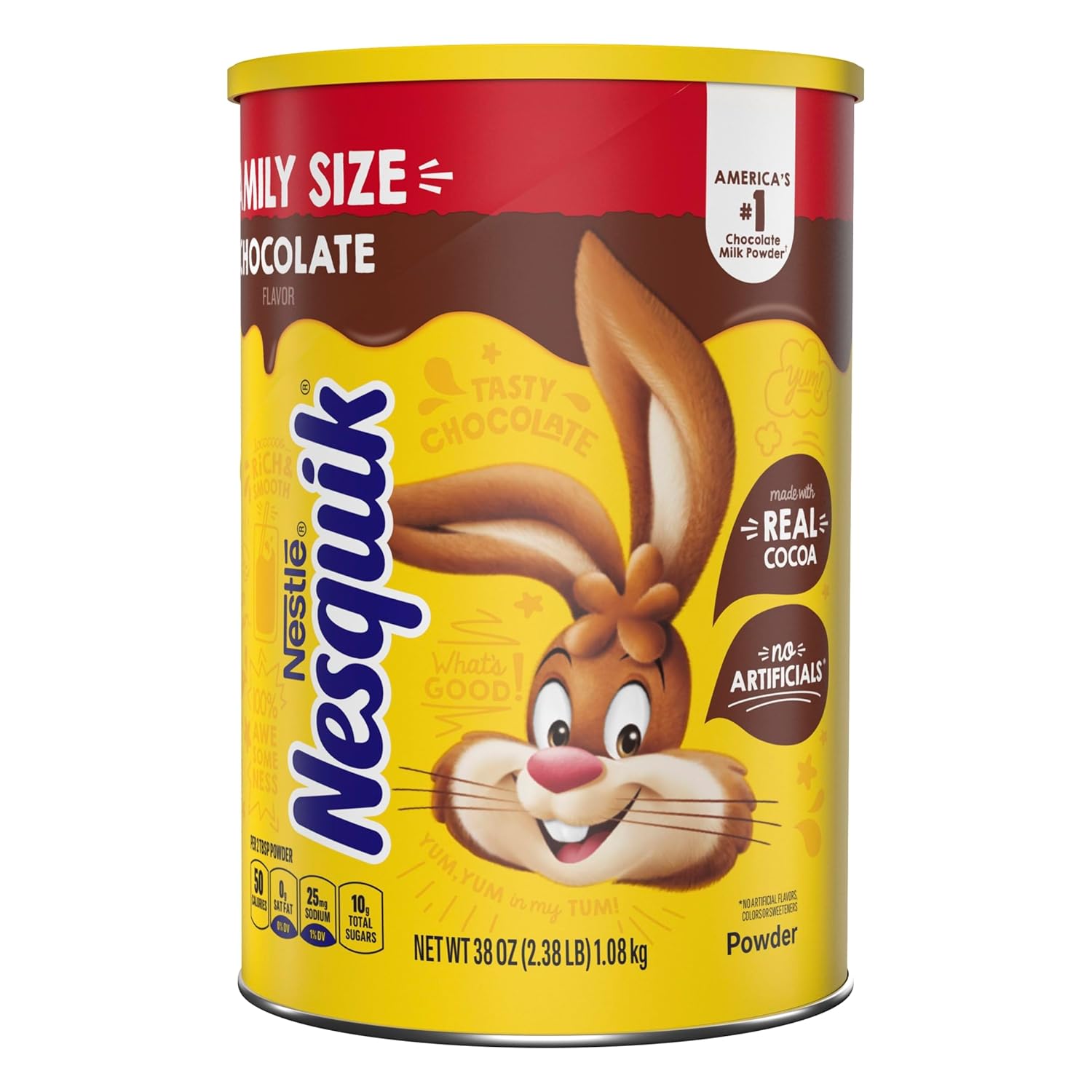 Amazon.com : Nesquik Chocolate Flavor Powder Drink Mix Canister ...