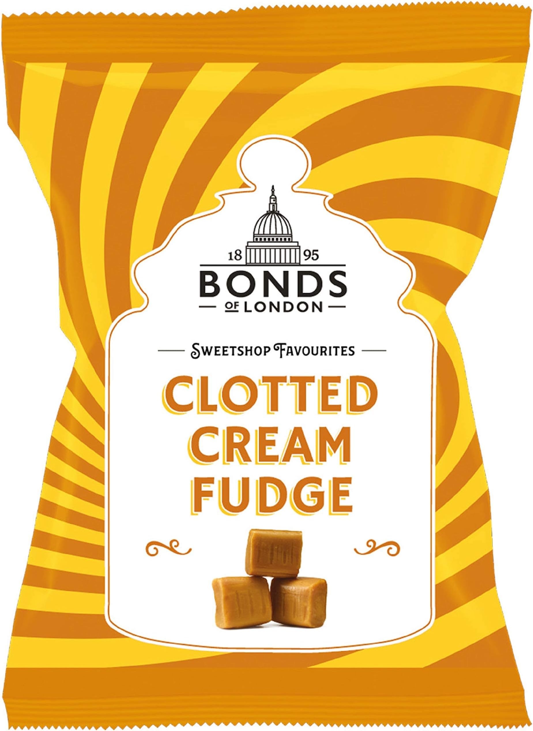 Amazon.com : Original Bonds Of London Clotted Cream Fudge Bag Vanilla ...