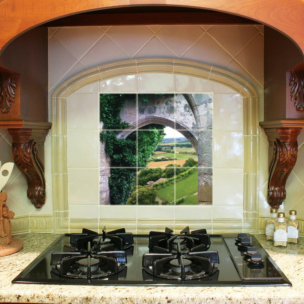 VictoryStore Kitchen Backsplash Ceramic Tile - French Countryside - (9 ...